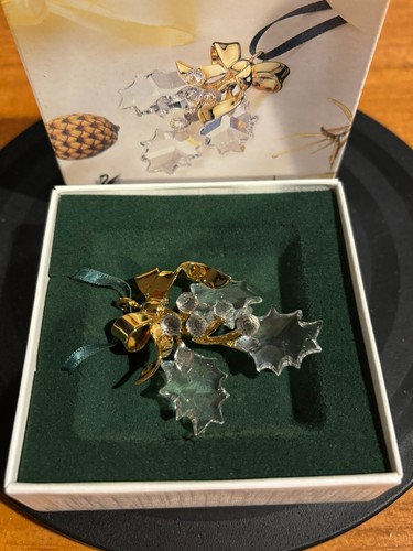 Swarovski Crystal Christmas Memories Holly Ornament 203080 New M | eBay
