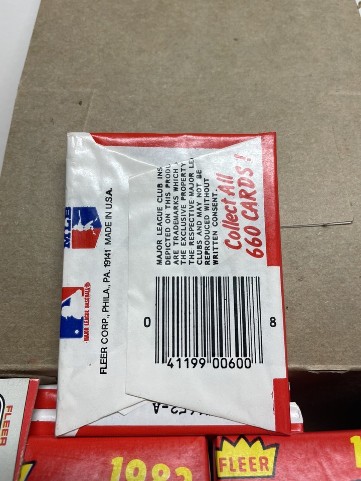 1983 Fleer WAX BOX 36 ORIGINAL UNOPENED Untouched PACKS Baseball Card ...