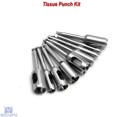 Dental Implant Tissue Punch Kit 9pcs Dental Implant Surgery Instruments ...