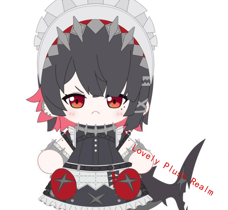 Anime Zenless Zone Zero Ellen Joe Shark 40cm Plush Doll Pillow Dress Up ...