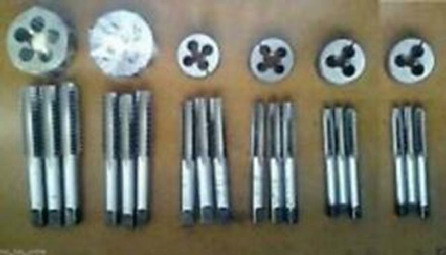 BSW LEFT HAND THREAD TAP AND DIE SET 3/16,1/4,5/16,3/8,7/16,1/2 THREAD ...