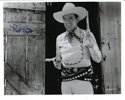 Fred Scott Actor D.1991 Signed 8x10 Photo Auto 1930's Westerns Roaming ...