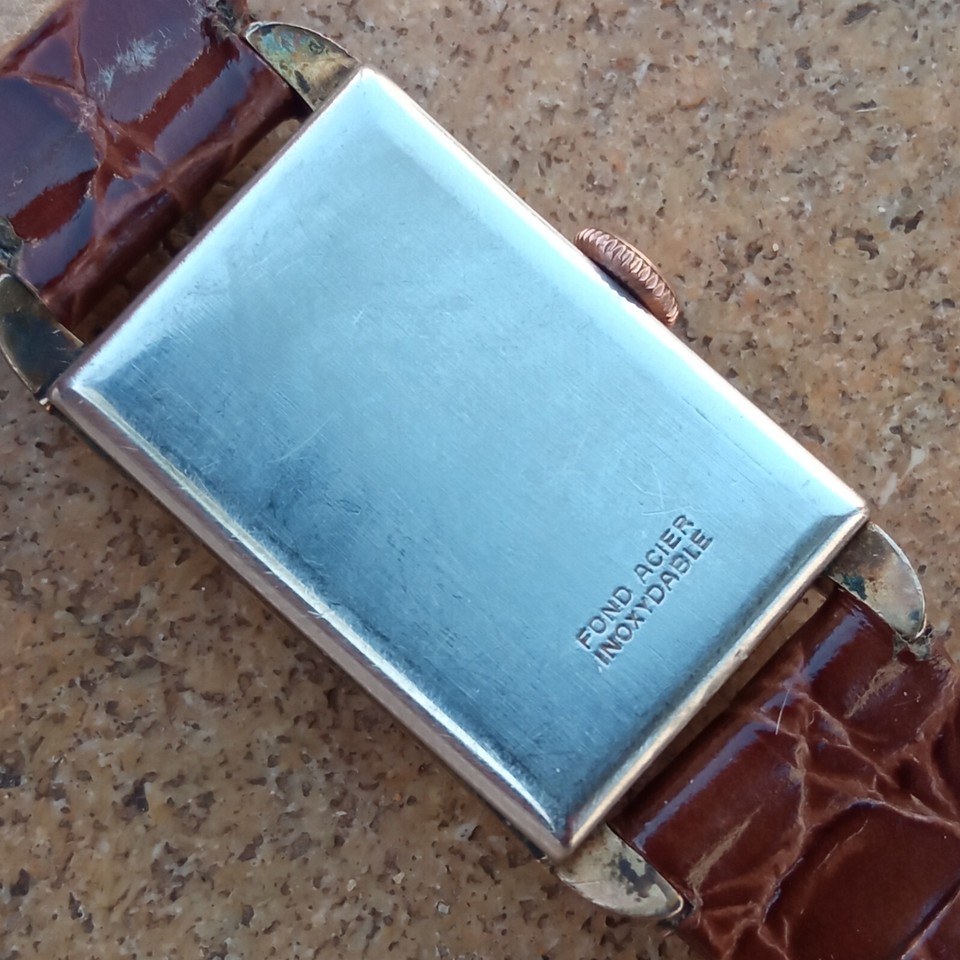 BRITIX Rectangular Tank Art Deco Manual Wind Vintage 20mm Wristwatch | eBay