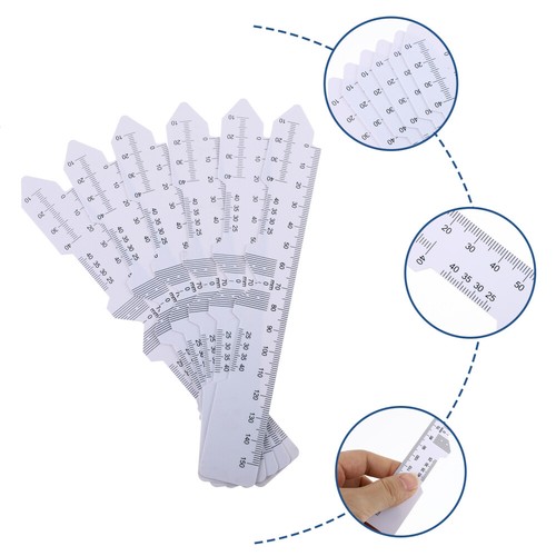 6 Pcs Plastic Pupillary Distance Ruler Professional Optical Magnifying ...