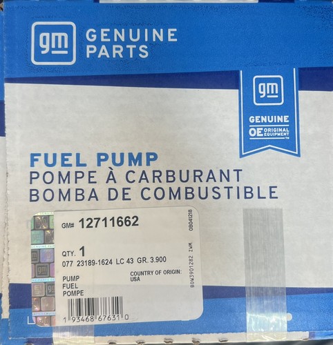 OEM FUEL PUMP GM OLD #12711662 NEW#12728002 | eBay