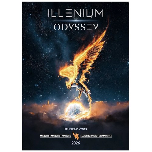 Illenium Odyssey Sphere Las Vegas 2026 Poster | eBay