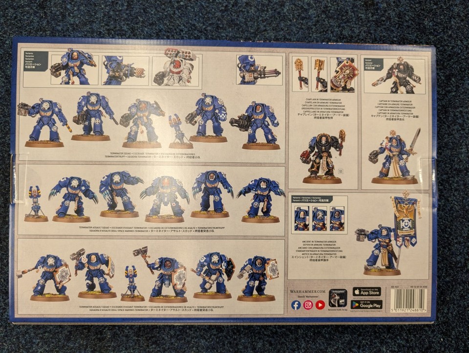 Crux Terminatus box set Assault Terminators Warhammer 40k Space Marines ...