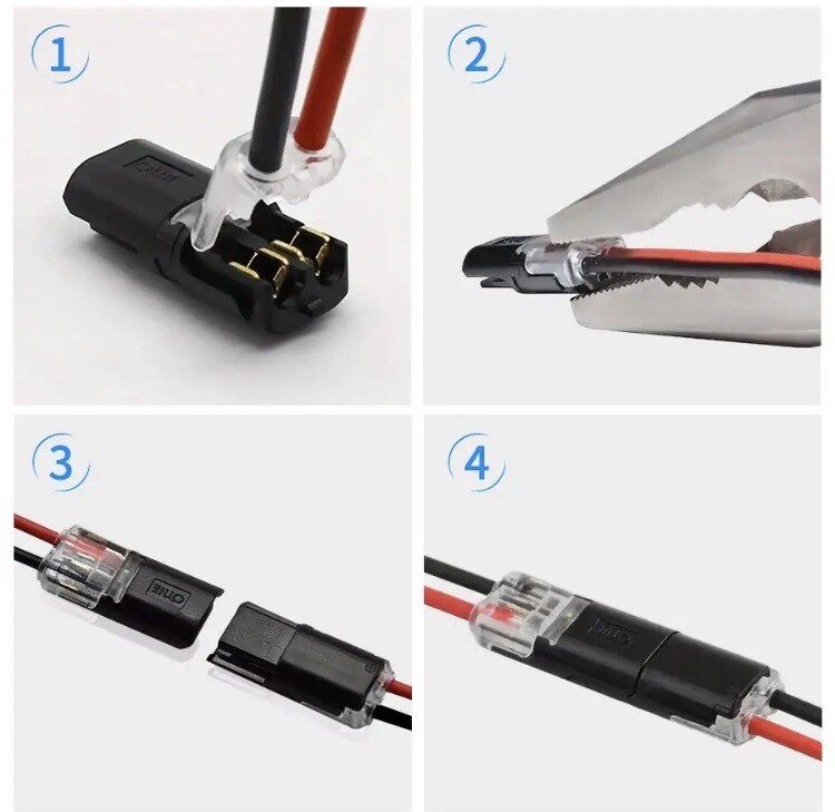 2 2Pin Way Plug Car Electrical Connector Wire Cable Automotive ...