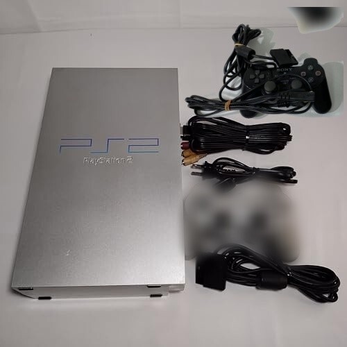 SONY PS2 PlayStation 2 SCPH-39000 SILVER Game Console Tested NTSC-J w ...
