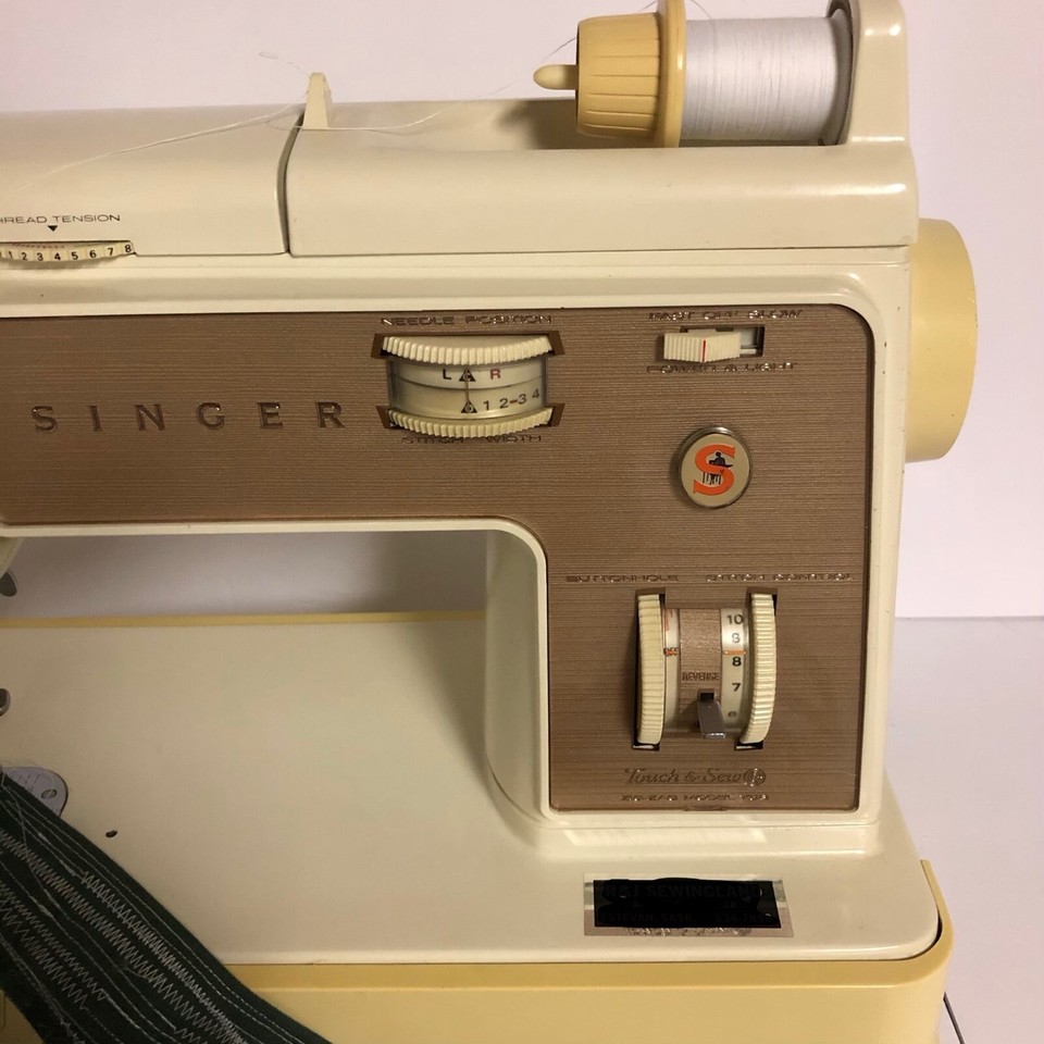 Singer Zig Zag 758 Touch-N-Sew Sewing Machine w/ Foot Pedal ~ Just ...