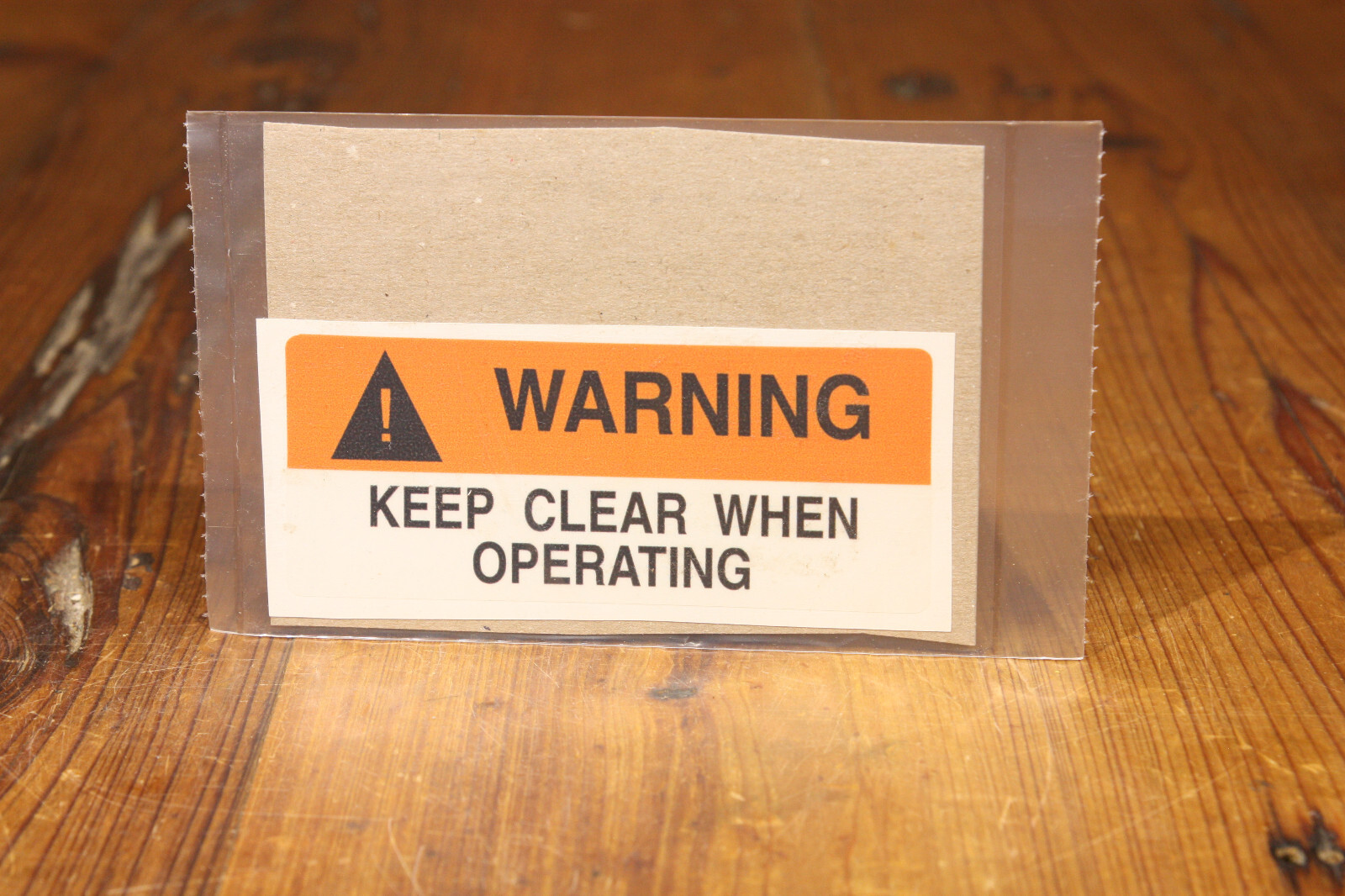 *NOS* Keep Clear When Operating Warning Label Sticker 2.25x5" NSN ...