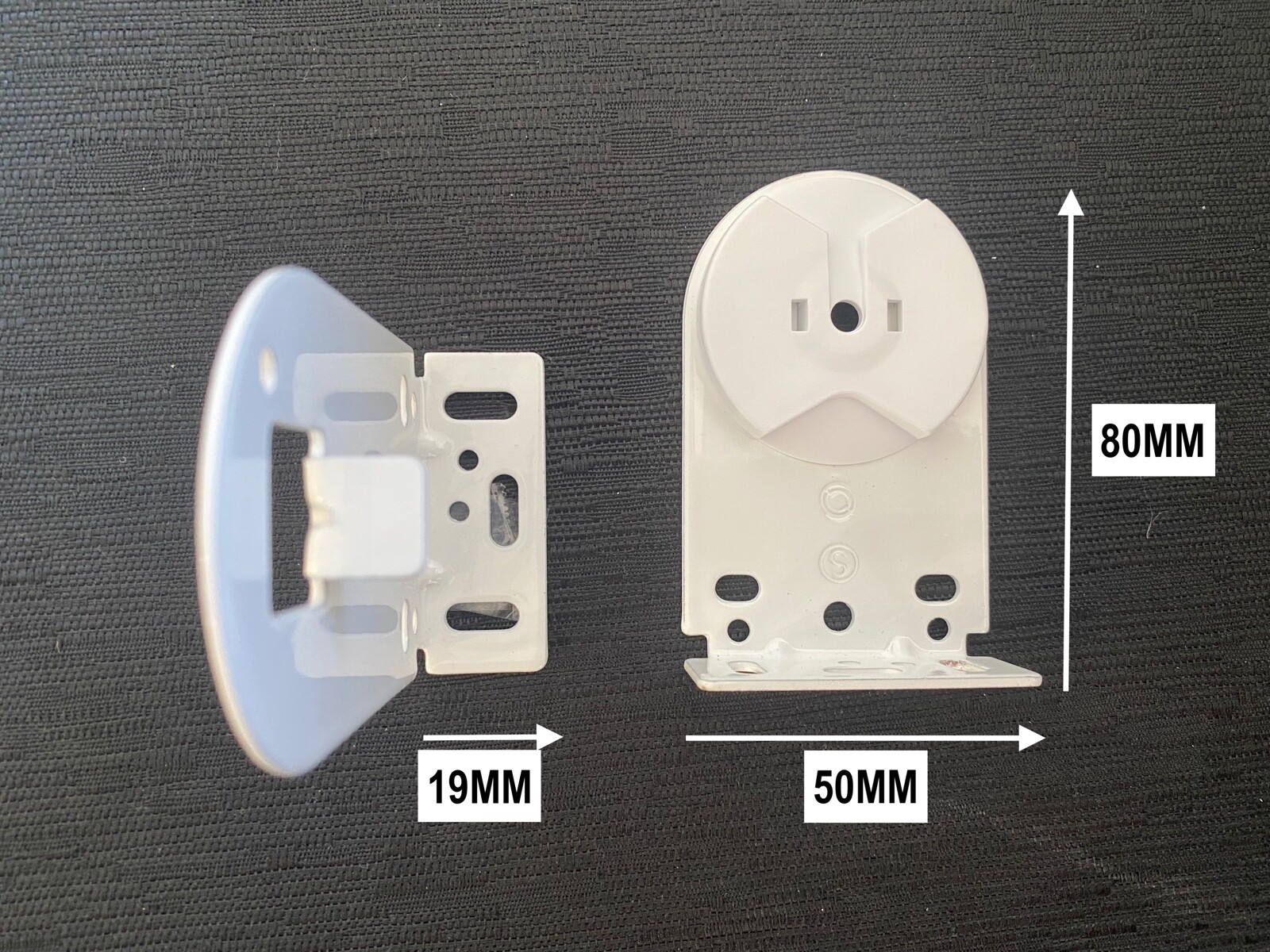 EXTENDED 55mm Acmeda RB08 Roller Blind Brackets, Mounting Set, White +3 ...