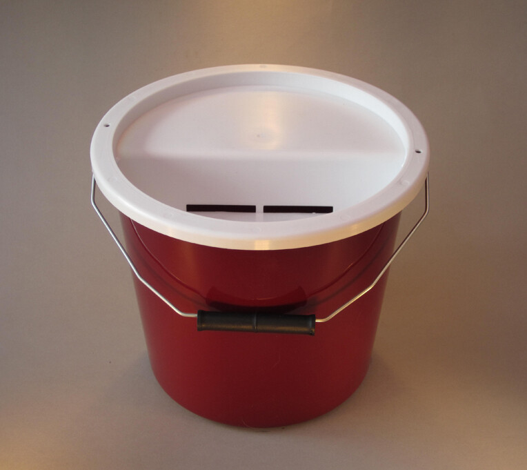 CHARITY COLLECTION DONATION BUCKETS/BOXES + LIDS + LABELS + SECURITY ...