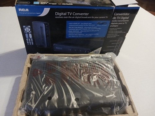 NOS RCA DTA800B1 Digital-to-Analog TV Converter Box w/ Remote - Never ...