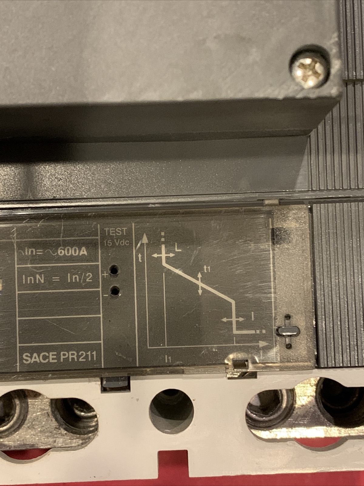 ABB S6N Circuit Breaker 3 Pole, 600A, SACE PR211 issue No AF-8136 USED ...
