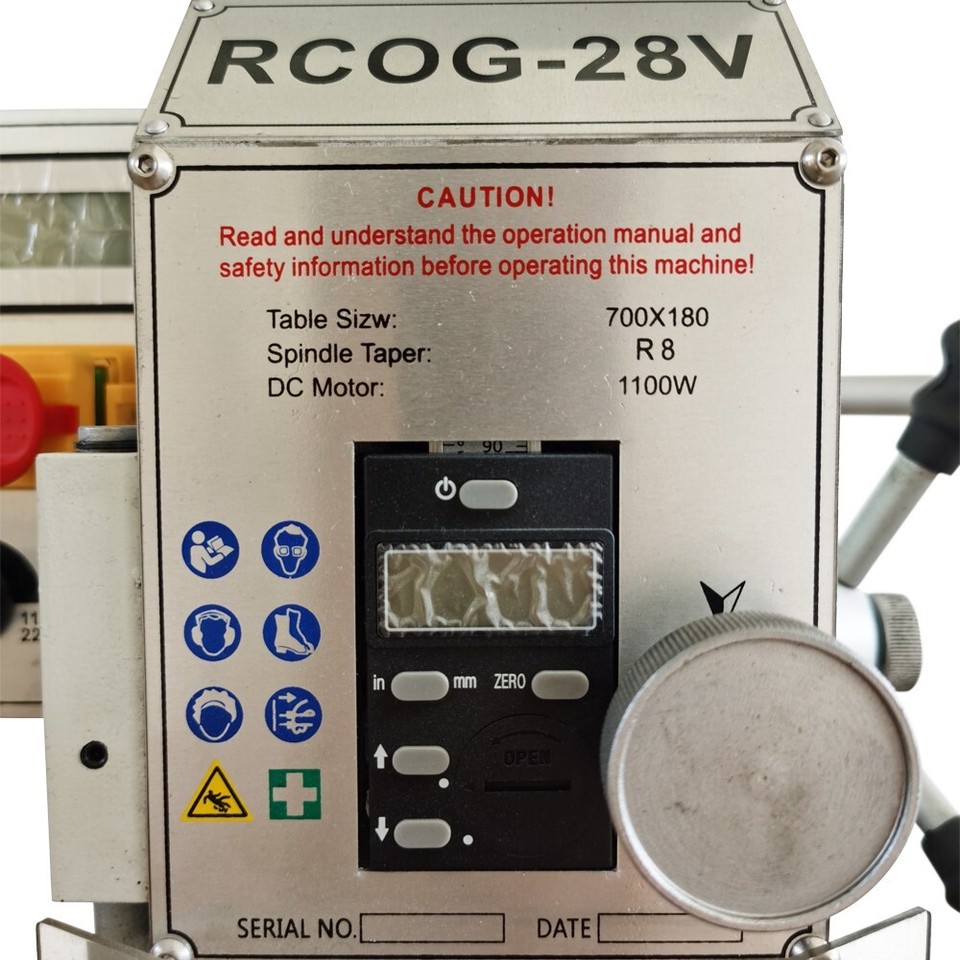 1300W RCOG-28V Brushless Precision Milling and Drilling Machine 110V | eBay