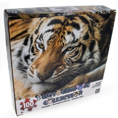100 Piece Resting Tiger Puzzle | eBay