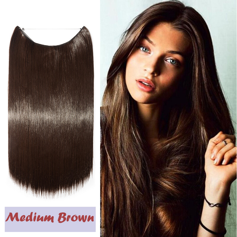 100% Natural As Human Thick Invisible Wire Softs Secret Wire In Hair ...