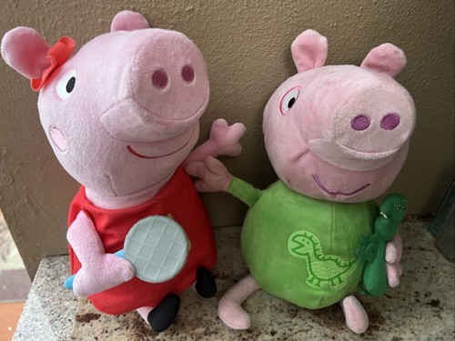 Peppa Pig Plush Lot - Sleep n' Oink George & Oink Along Stuffed Plush ...