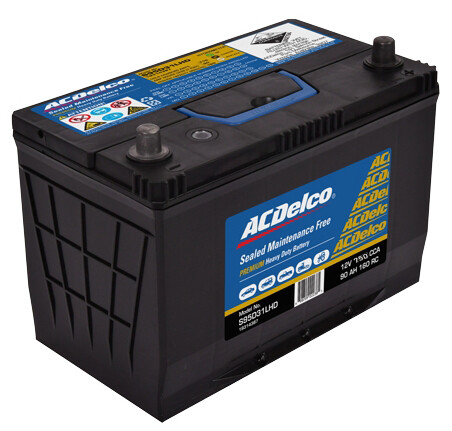 AC Delco S95D31L / N70ZZLMF Maintenance Free Heavy Duty 750CCA Battery ...