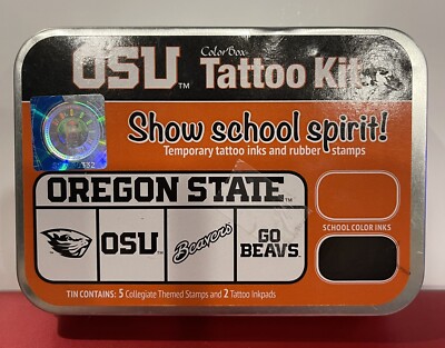 COLORBOX Beavers! Oregon State University COLLEGIATE TATTOO KIT. OSU ...