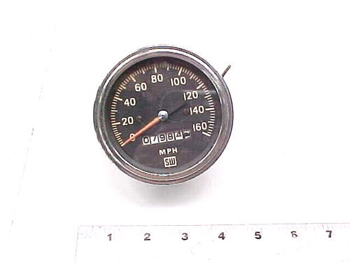 STEWART WARNER Vintage Mechanical Speedometer 160 MPH Hot Rod Flat Head ...
