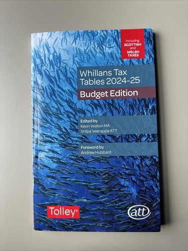 Tolley Whillans Tax Tables 2024-25 Budget Edition | eBay