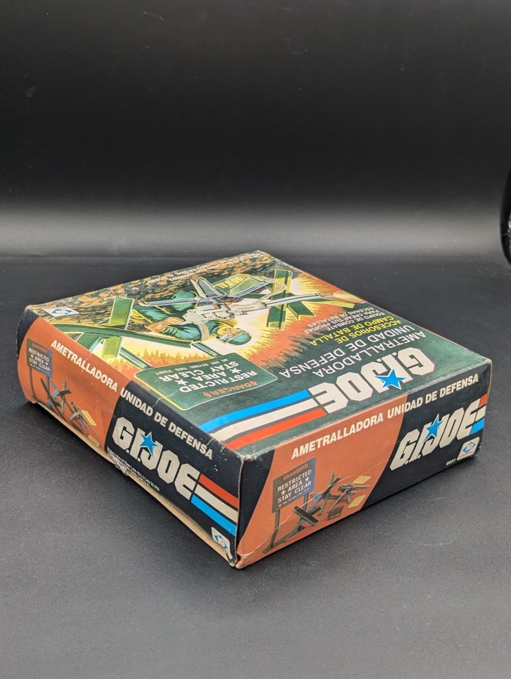 80S VINTAGE RARE GI JOE MACHINE GUN DEFENSE ARGENTINA PLASTIRAMA NIB ...