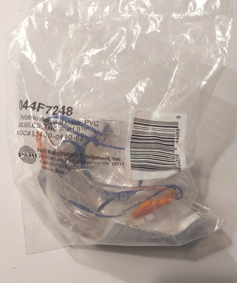 New Bubbles the Fish II - Pari Respiratory Equipment Pediatric PVC ...