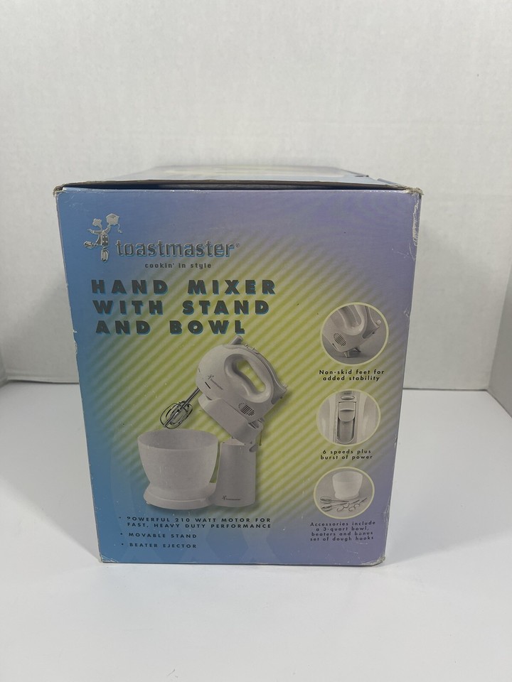 Toastmaster Hand Mixer With Stand And Bowl NIB | eBay
