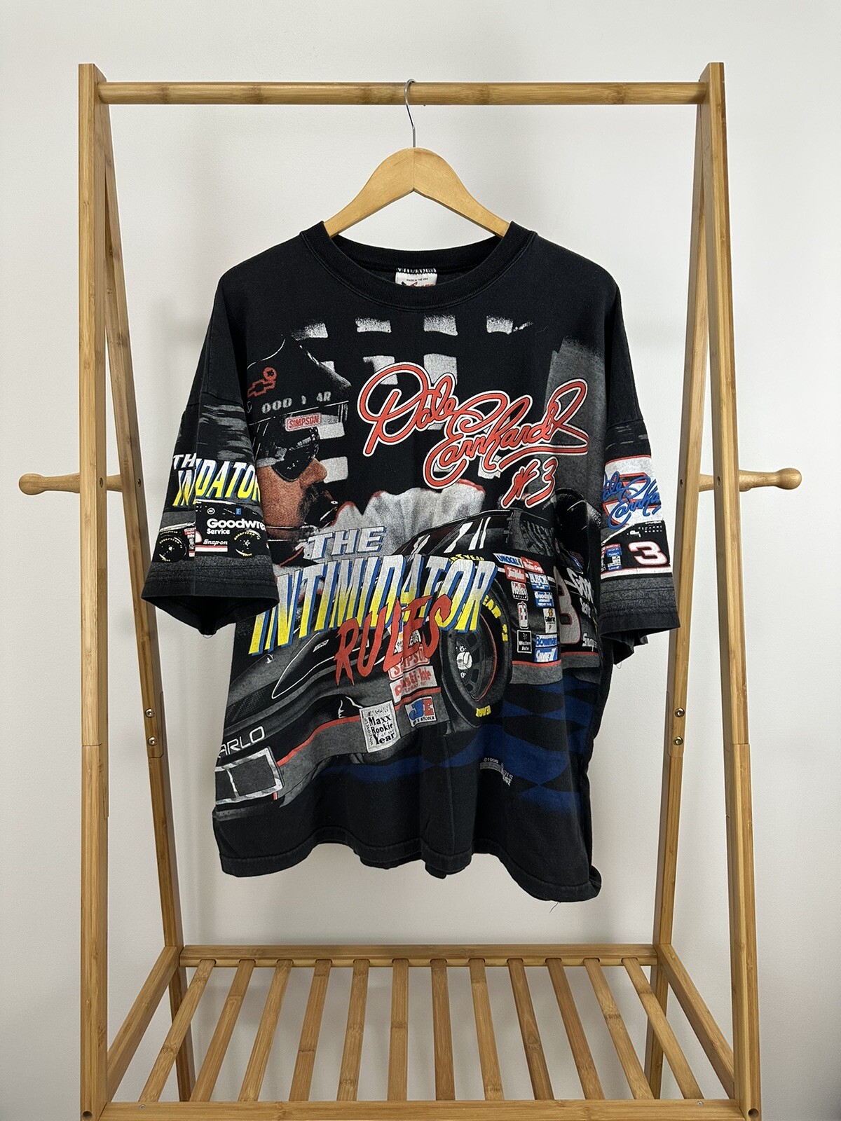 VTG 90s Dale Earnhardt Nascar Racing Intimidator Face… - Gem