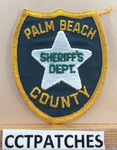 PALM BEACH COUNTY, FLORIDA SHERIFF DEPT SMALL (POLICE) SHOULDER PATCH ...