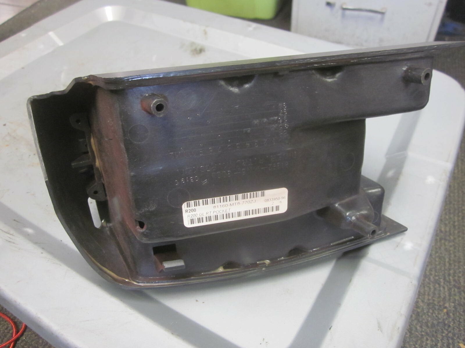 NOS Honda OEM Pocket Assy 1994-1996 GL1500 Goldwing SE 81160-MT8-770ZJ ...