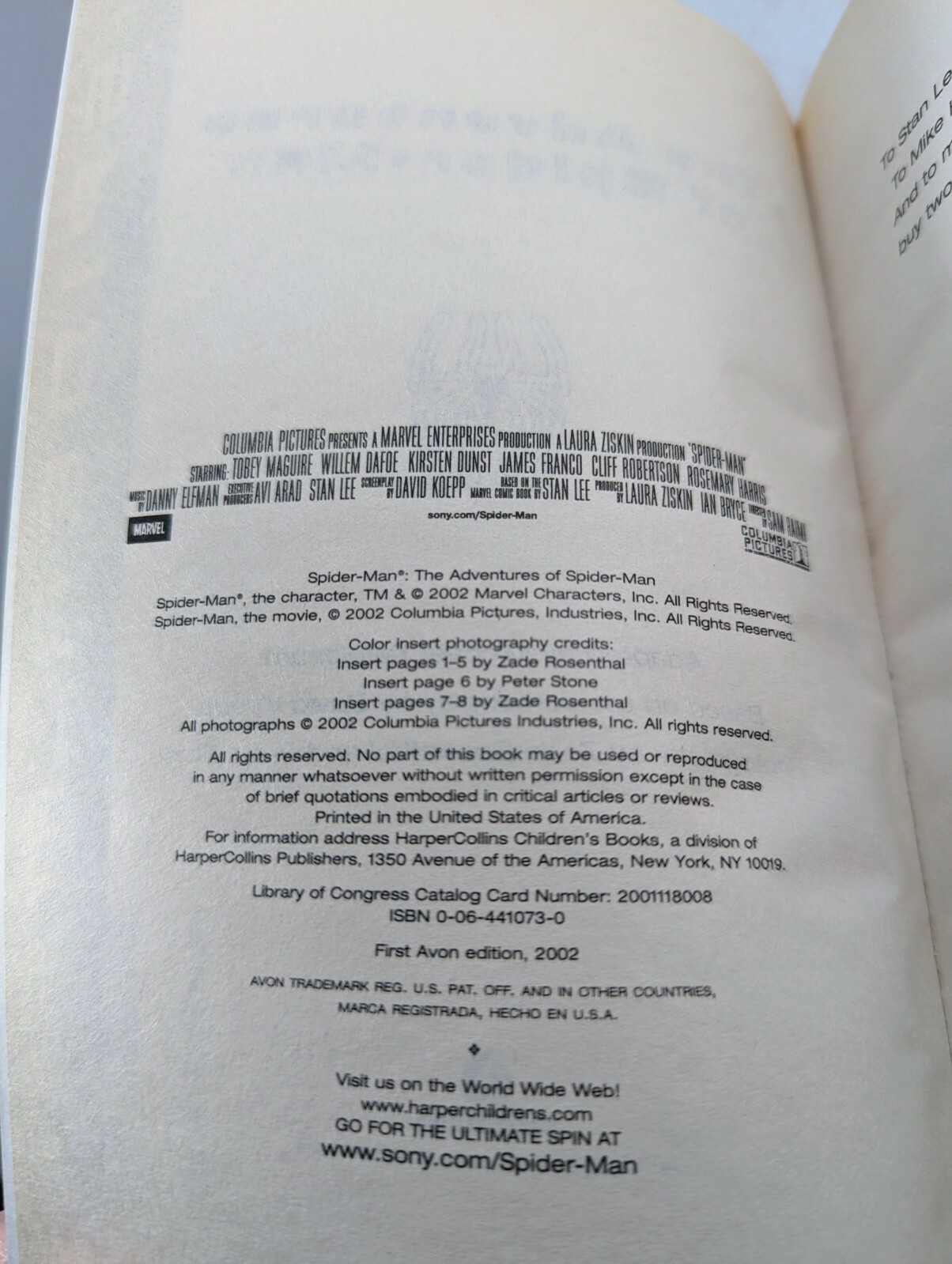 The Adventures of Spider-Man by Michael Teitelbaum (2002, Movie ...