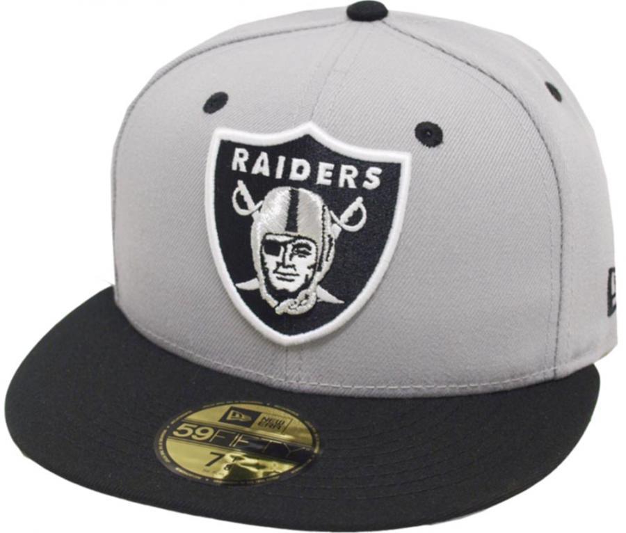 New Era Oakland Raiders Grey 2 Tone Cap Team Back 59fifty Fitted ...