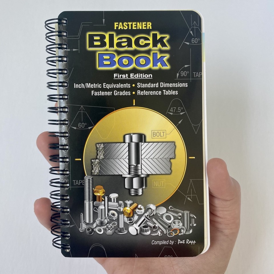 FASTENER Black Book - Handbook size with FREE Thread Identifaction ...