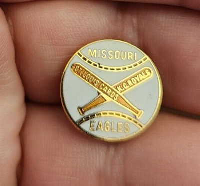 Vintage MISSOURI EAGLES St Louis Cards KC Royals 1/2" Metal Pinback | eBay