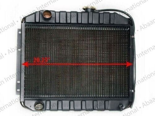 New Heavy Duty Copper Fin Radiator Assembly For Jeep CJ 540 | eBay
