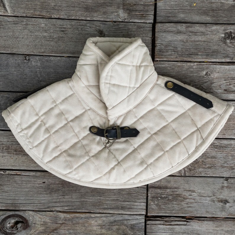 Cotton Armor Padding Collar - Handmade Medieval Costume Cosplay LARP ...