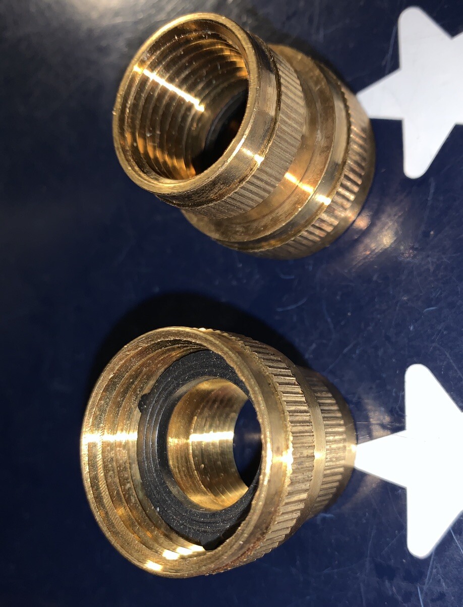 2x 1/2" FNPT X 3/4" FHT GARDEN Hose Threaded Swivel Adapter Connector 2 ...