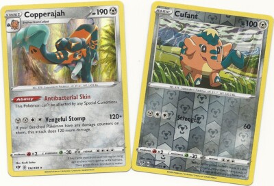 COPPERAJAH (Holo) & CUFANT (RH) -2 Evolution DARKNESS ABLAZE Pokemon ...