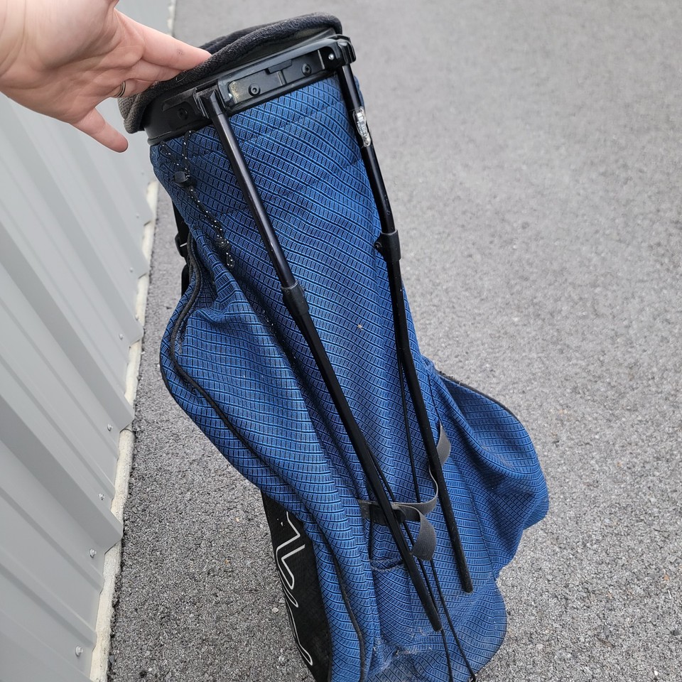 PING Hoofer 2 Golf Stand Bag 4-Way Black & Navy Blue w/Double Shoulder ...