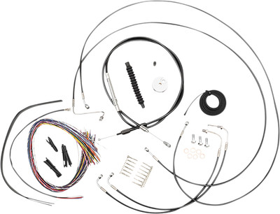 LA CHOPPERS - LA-8157KT2-08B - Handlebar Cable/Brake Line Kit - Quick Connect - | eBay