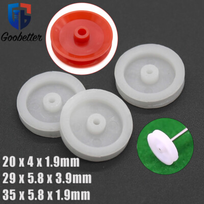 Plastic Belt Pulley Hole Small Drive Wheel Toy Model for DIY RC Toy Car ...