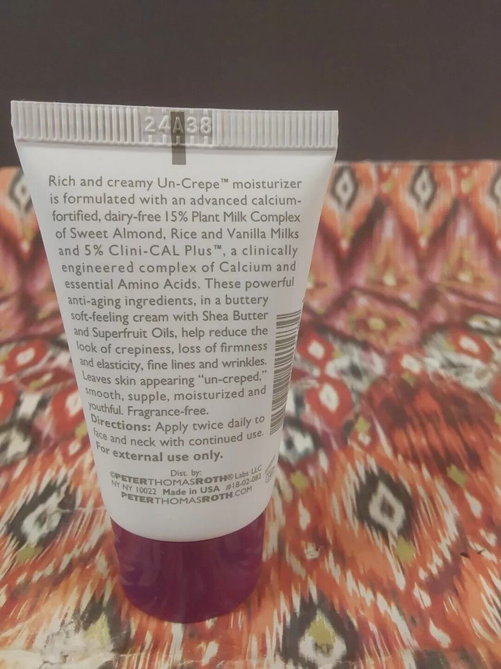 2 Pack- Peter Thomas Roth Un-Crepe Face & Neck Moisturizer 0.67oz 20ml ...