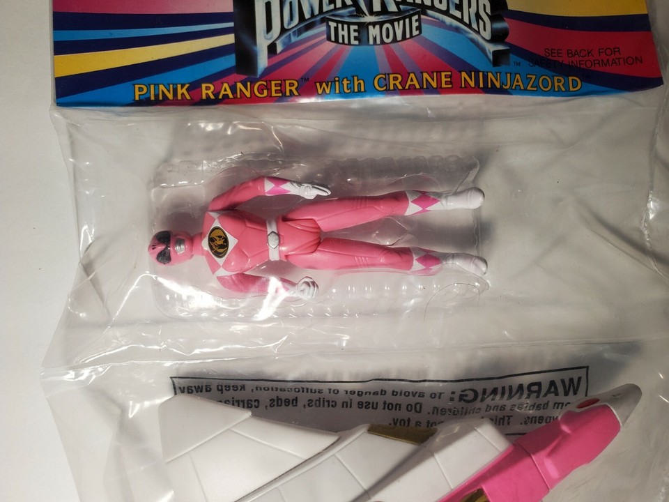 Mighty Morphin Power Rangers The Movie - Pink Ranger with Crane ...