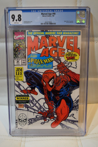Marvel Age #90 CGC 9.8 1990 Todd McFarlane cover art / Jim Lee | eBay