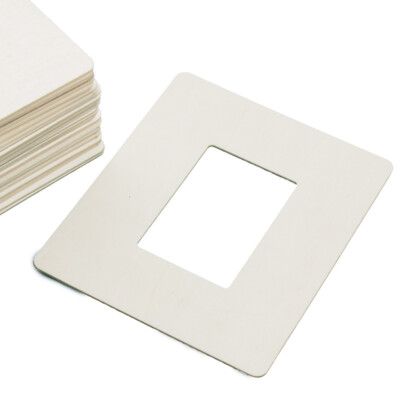 Group of 24 Unfinished Wooden Picture Frame Cutouts | eBay