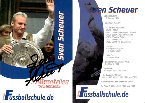 Sven Scheuer 6 Feet World Champion By Tomorrow Autograph Card Ak | eBay