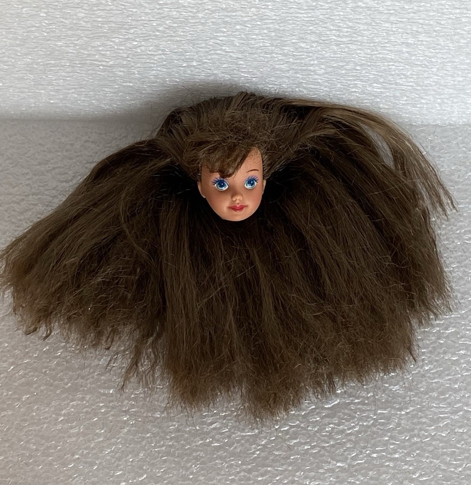 Vintage 1990s Barbie COURTNEY Doll Brown Long Hair - HEAD Replacement ...